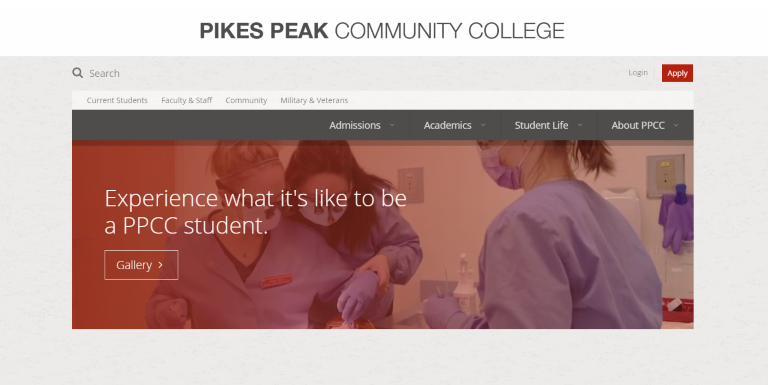 Pikes Peak Community College: A New Website That Drives Enrollment ...